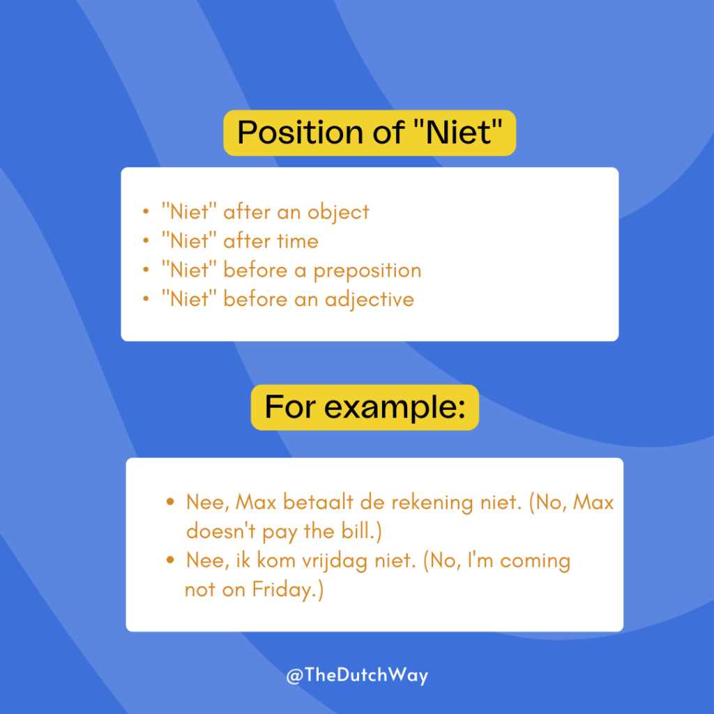 When to Use “Niet” and When to Use “Geen” in Dutch - thedutchways.com